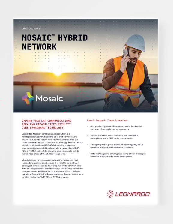 LMR Mosaic Communications Product Sheet