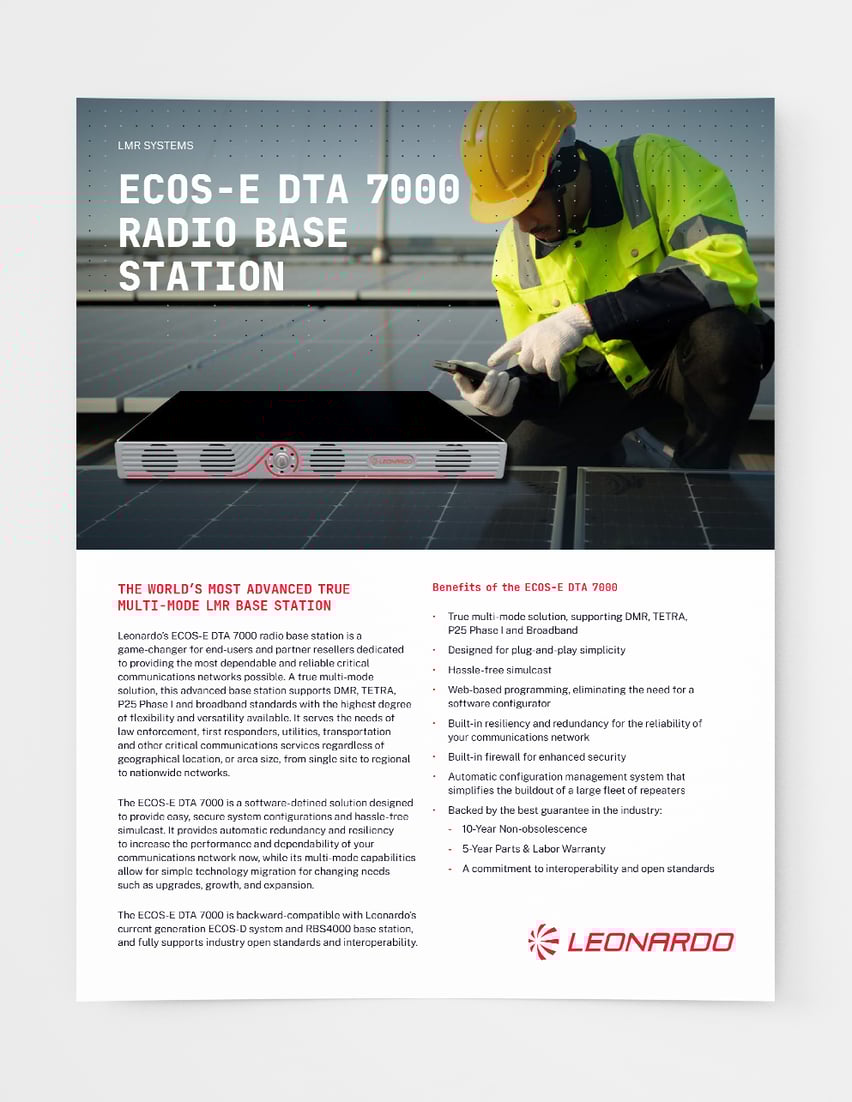 The ECOS-E DTA 7000 Product Sheet
